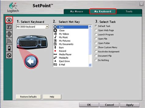 Customizing My Mx 3000 Keyboard With Logitech Software Setpoint