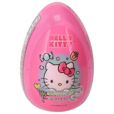 Hello Kitty Jumbo Easter Egg With Candy And Stickers Seasonal T 2