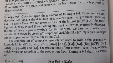 Context Sensitive Grammar For {a {2 N} Mid N Geq 0 } Computer