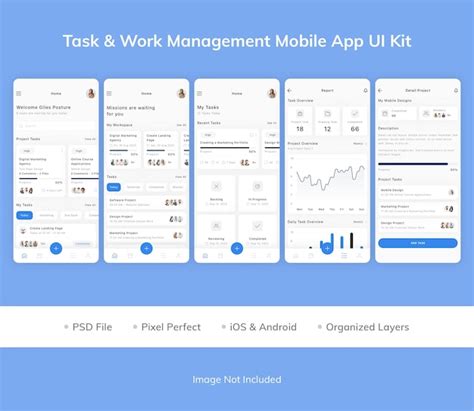 Kit D Interface Utilisateur De L Application De Gestion Des T Ches Et