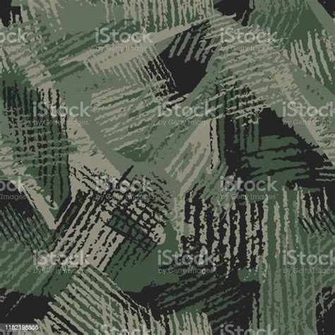 부화 위장 현대 패션 디자인 연필 스트로크와 카모 그런 지 패턴 녹색 벡터 배경입니다 거친에 대한 스톡 벡터 아트 및 기타