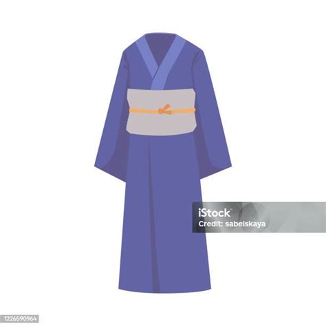 일본 사무라이 남자 기모노 만화 플랫 벡터 일러스트 격리 0명에 대한 스톡 벡터 아트 및 기타 이미지 0명 격투기 군대 Istock