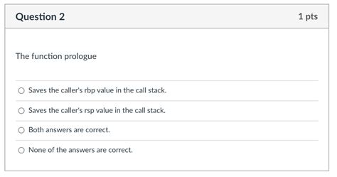 Solved Question 1 1 Pts A Local Variable Of Integer Type Can