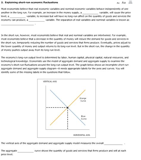 solved most economists believe that real economic variables