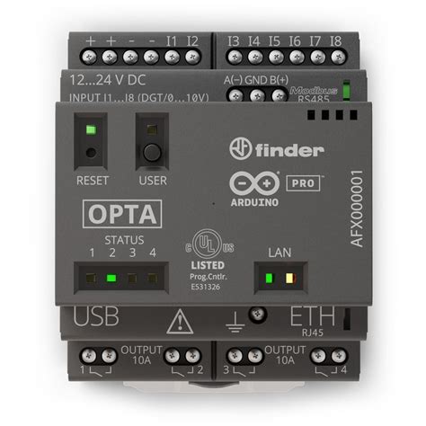 arduino opta microplc with industry iot capabilities with additional