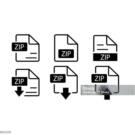 File Format Extensions Icon Set In Line Style Document File Type Format