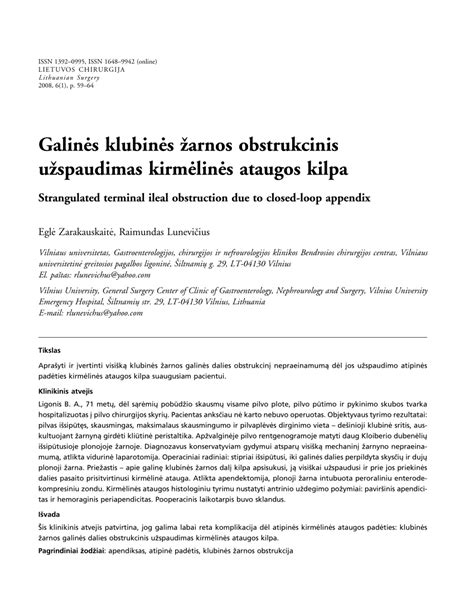 Pdf Strangulated Terminal Ileal Obstruction Due To Closed Loop Appendix