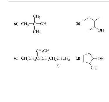 Solved СН3 Г а CH с он 1 СН3 b ОН CH OH c Chegg com