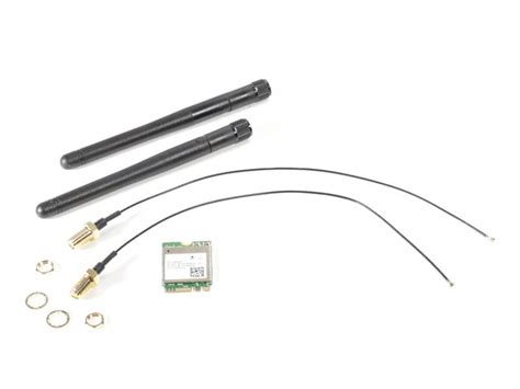 Mini M 2 Type E Wifi Card And 2x Antenna Kit For Mini Pcs And
