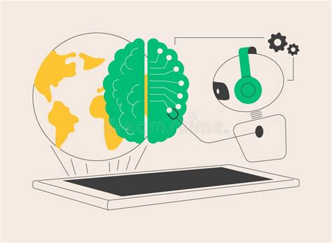 Technological Singularity Abstract Concept Vector Illustration Stock