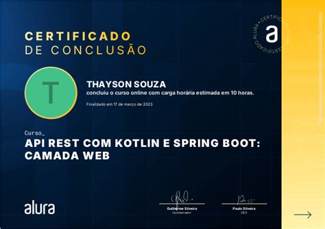 Thayson Rodrigues De Souza On Linkedin Thayson Souza Curso Api Rest