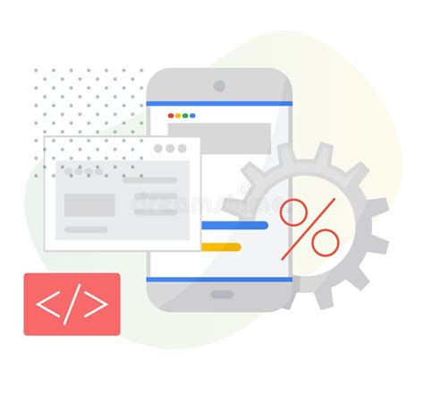 mobile application development process illustration stock