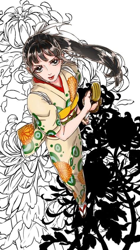 O Kiku Wano One Piece 애니메이션