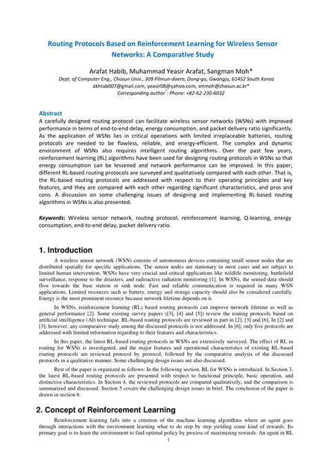 Pdf Routing Protocols Based On Reinforcement Learning For Wireless