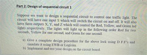 Part Design Of Sequential Circuit Suppose We Chegg