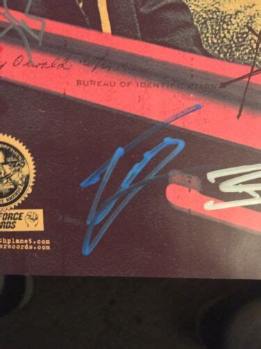 Ministry And Co Conspirators Cover Up Signed Poster And Ministry Backstage