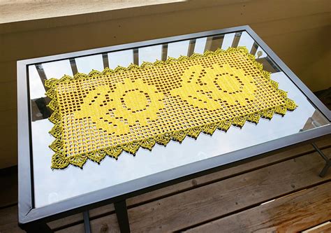 Ravelry Sunflower Table Runner Pattern By Raine Eimre