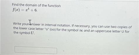 Solved Find The Domain Of The Functionf X X Write Chegg