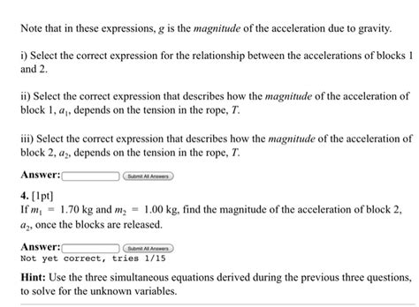 Solved Pt A Block Of Mass M Is Attached To A Block Chegg