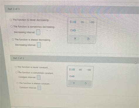 Solved Use Interval Notation To Write The Intervals Over