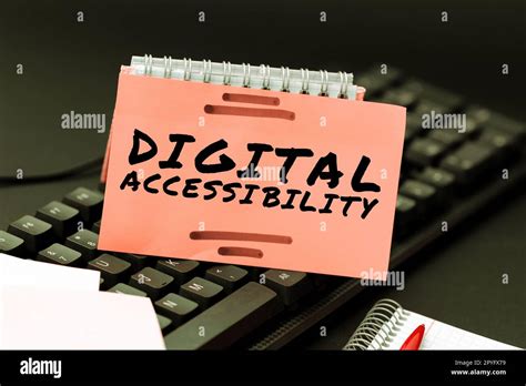 Conceptual Caption Digital Accessibility Conceptual Photo Electronic