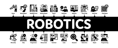 Robotics Master Minimal Infographic Banner Vector 17384088 Vector Art