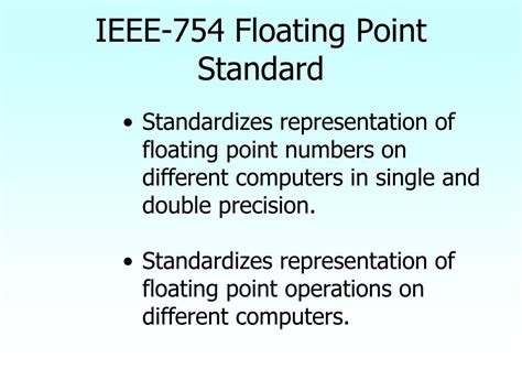 Ppt Floating Point Representation Powerpoint Presentation Free