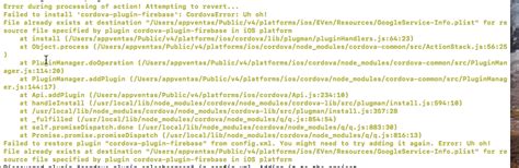 GoogleService Info Plist Alredy Exist Issue 982 Arnesson Cordova