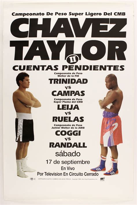 Lot Detail 1994 Julio Cesar Chavez Vs Meldrick Taylor Mgm Grand 23
