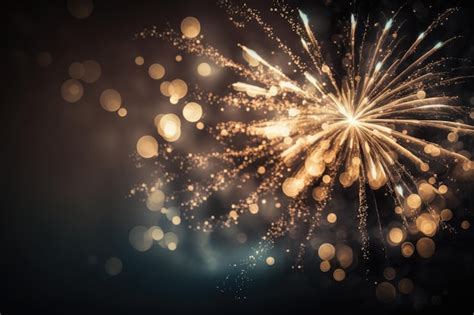 Premium Photo Colorful Exploding Fireworks Against A Black Background Generative Ai