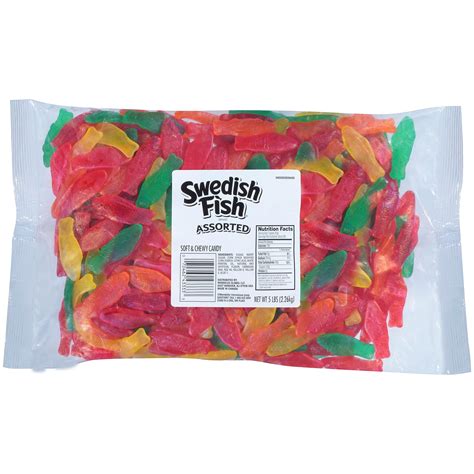 Swedish Fish Assorted Soft And Chewy Candy 5 Lb Grocery