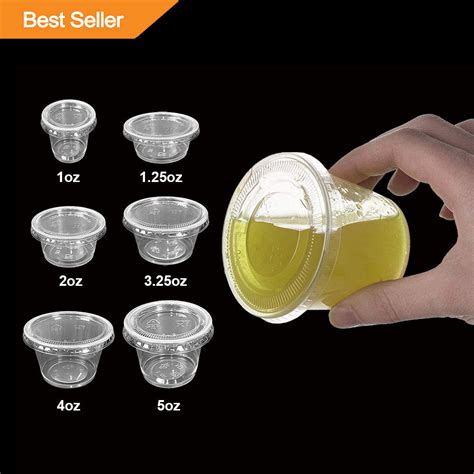 Sauce Cups With Lids Yiqiang Plastic