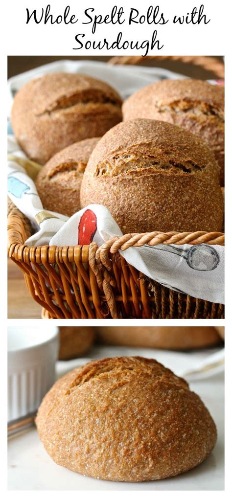 Whole Grain Spelt Rolls Sourdough Starter Recipe Spelt Recipes Spelt Bread