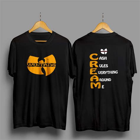 Wu Tang Cream Vintage Rap Clan 90s Hip Hop T Shirt Reprint B Inspire