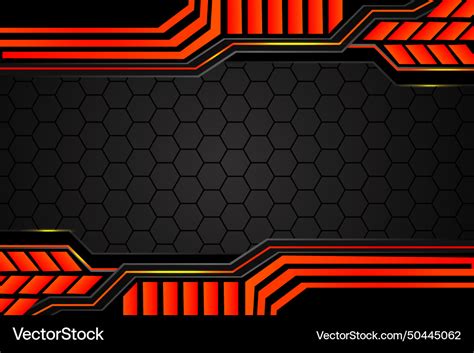 Modern Background Rectangle Shape With Orange Vector Image