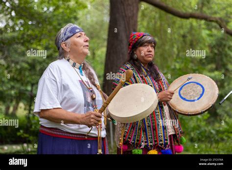 Elders From Indigenous Communities Participate In A Celebration Of National Indigenous Day At
