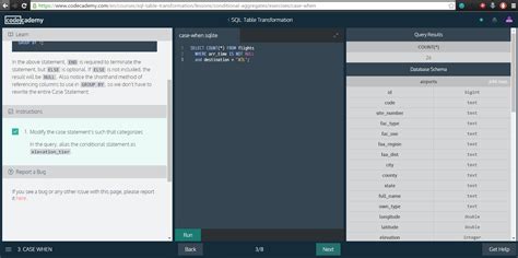 sql tt lesson 3 3 bug report bug reporting codecademy forums