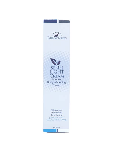Derma Secrets Sensi Light Cream 100ml مبيض ومقشر الجسم
