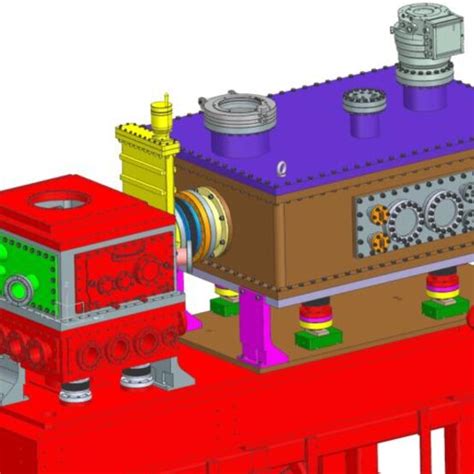 Engineer Design Of The New Vacuum Chamber The Left Cube Is The Sample