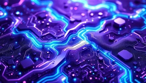 Free Glowing Circuit Matrix Image Download At Stockcake