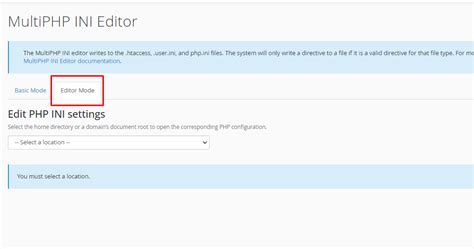 How To Use The Multiphp Ini Editor In Cpanel Greencloud Documentation