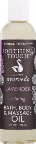 Soothing Touch Ayurveda Lavender Calming Bath Body And Massage Oil 8 Fl