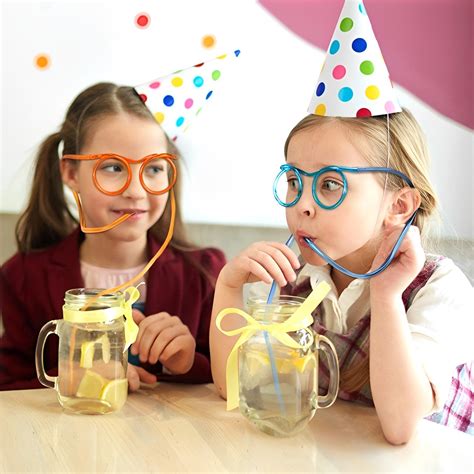 Silly Straw Glasses Birthday Party Supply Usamerica Shop