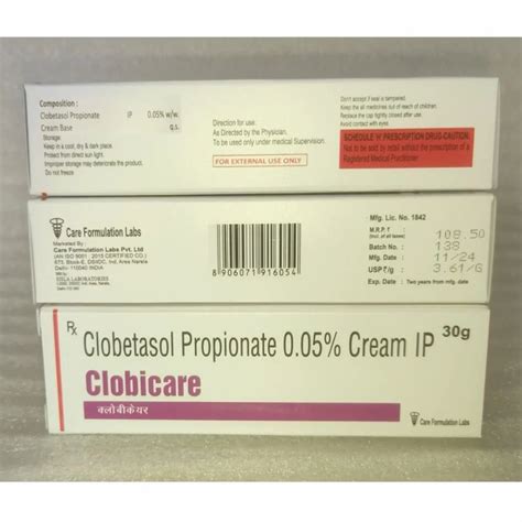 Clobetasol Propionate 0 05 Cream Ip 30g Packaging Size 30 Gm At