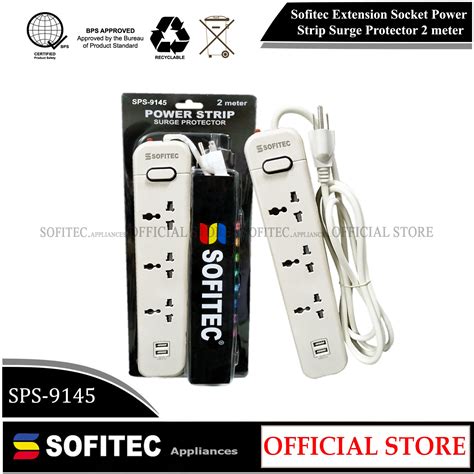 Sofitec Heavy Duty Power Extension Cord Power Strips Surge Protector