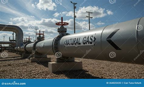 Natural Gas Pipeline Infrastructure Valves Pipes And Energy Transportation Royalty Free Stock