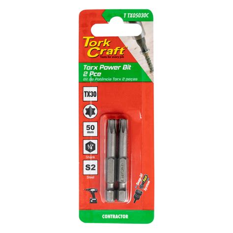 Power Bit Torx Tx30 Classic Bit 50mm 2pc Agrimark
