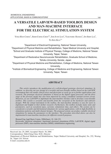 PDF A Versatile LabVIEW Based Toolbox Design And Man Machine Interface For The Electrical