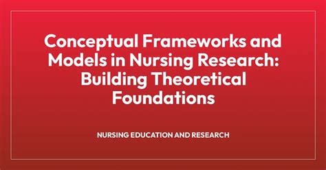 Conceptual Frameworks And Models In Nursing Research Building Theoretical Foundations • Bns