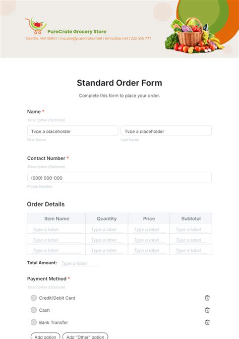 Free Standard Form Templates To Edit Online